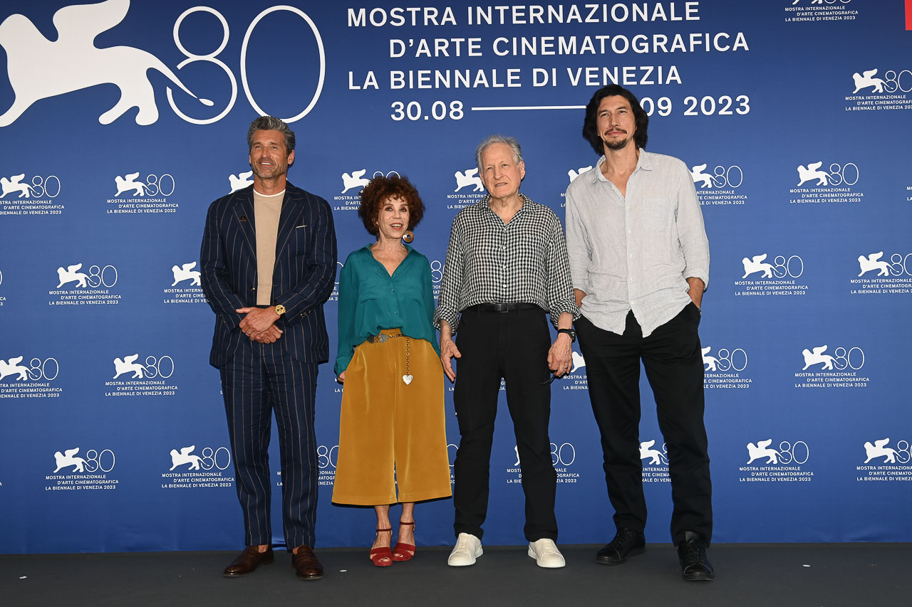 Ferrari's Adam Driver and Patrick Dempsey at the 80th Venice ...